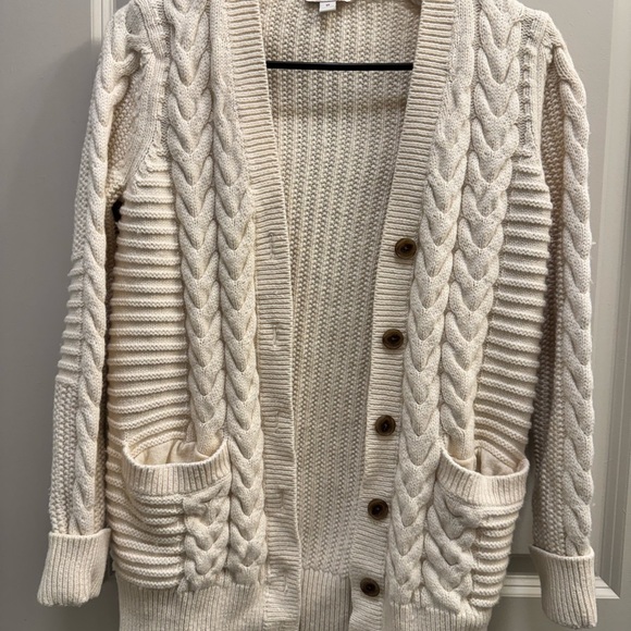 GAP | Sweaters | Gap Cream Cable Knit Cardigan | Poshmark